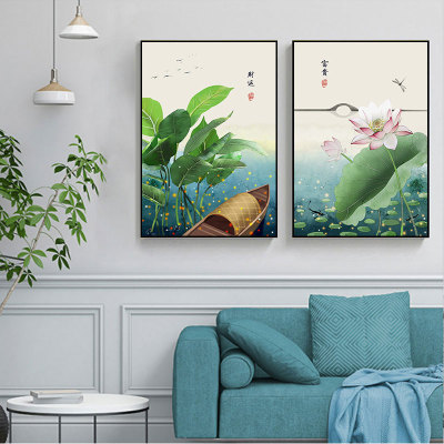 北欧卧室床头墙面装饰挂画现代简约房间客房主卧次卧酒店宾馆壁画