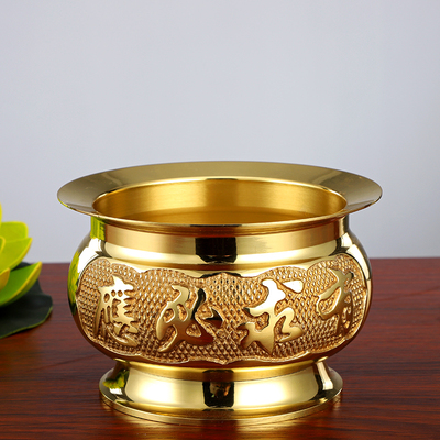 纯铜香炉家用室内供佛财神供香炉佛堂供奉关公檀香炉铜香插香熏炉