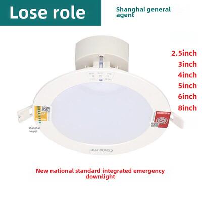 劳士3C认证消防应急筒灯嵌入式天花灯停电应急灯L1264L1261L4019