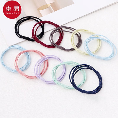 15Y发圈/四合一A1pq801-橡皮筋女生简约气质发绳马尾皮筋头绳弹力