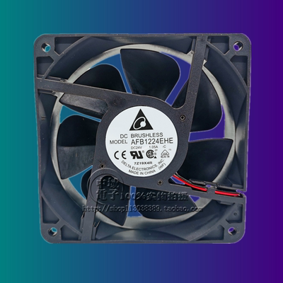原装台达AFB1224HE/HHE/SHE/VHE/EHE/GHE 12038变频器散热风扇24V