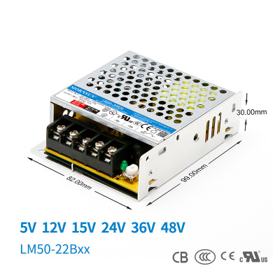 LM50-22B05/12/15/24V/36/48V金升阳开关电源264VAC输入变压器LRS