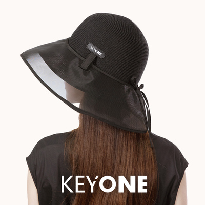 KEYONE夏季新款百搭帽子英伦女士防晒防紫外线遮阳帽帽子女夏