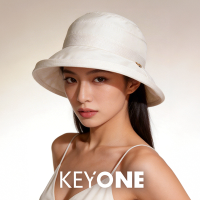 KEYONE 渔夫帽女出游盆帽轻奢春季遮阳显脸小百搭防晒休闲旅游帽