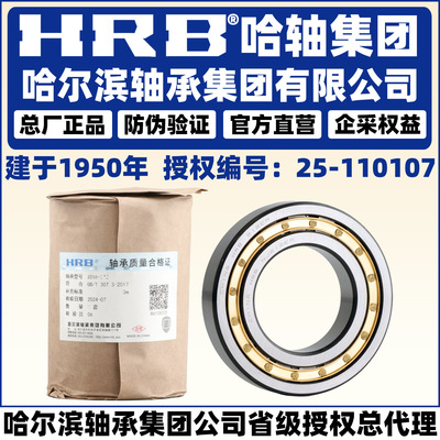HRB 哈尔滨轴承 NJ NU NUP 411 412 413 414 415 EM 圆柱滚子