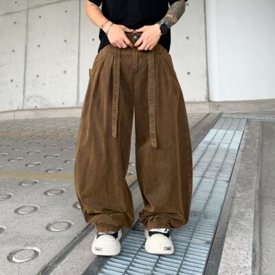 巴黎风牛仔裤男欧美潮牌美式复古