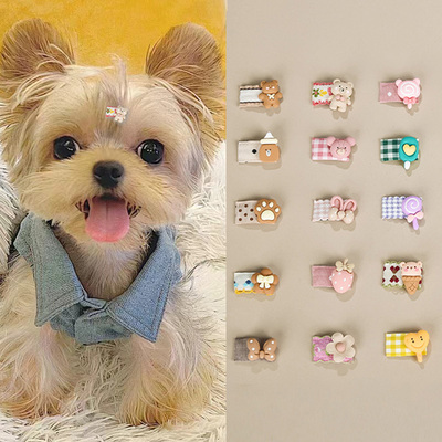 迷你发夹宠物小狗狗发卡头饰小夹子小卡子bb夹发饰装饰