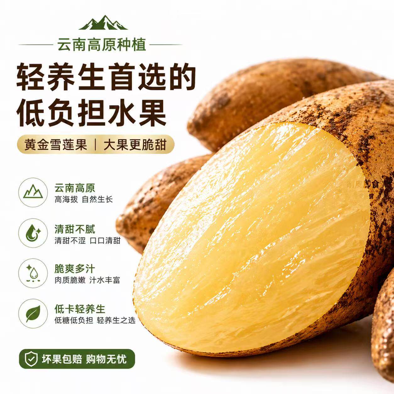 【京东物流】云南天山雪莲果 当季红心雪莲果特级果整箱礼盒