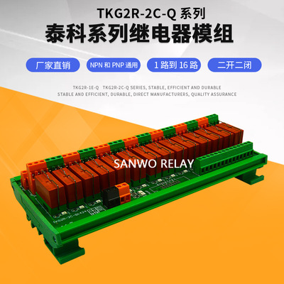 14路泰科继电器模组模块PLC放大板 RT424024 8A 两开两闭