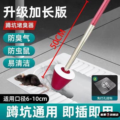 厕所防臭堵臭器蹲便器防臭器厕所洞口盖蹲厕堵孔塞蹲坑防臭神器