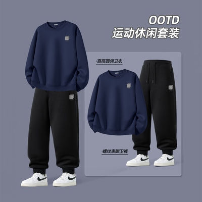 回力青少年秋季套装男卫衣休闲裤