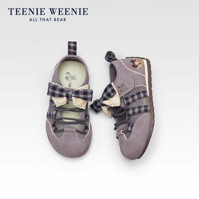 TeenieWeenie女童玛丽珍蝴蝶结鞋