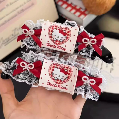 哈喽kt【红色】KT猫发夹1个甜美