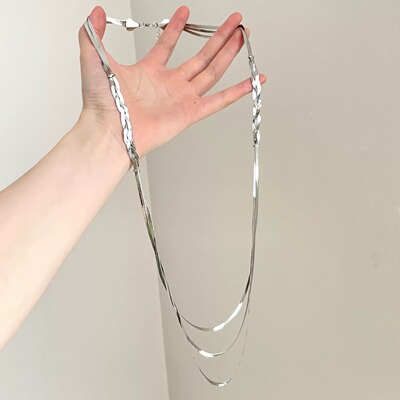 Vintage古着 Frost Silver Chain项链