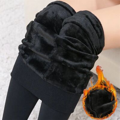 Women Winter Thermal Warm Thick Pantyhose Fluff Lined Stretc