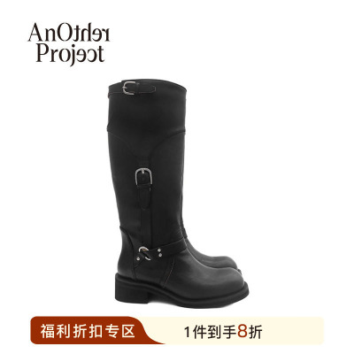 AnOtherProject复古风骑士靴