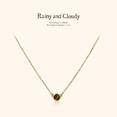 蝴蝶咏叹调｜贝母虎眼锁骨链