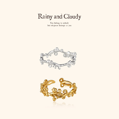 铃兰｜复古蔓藤窄版戒指戒指