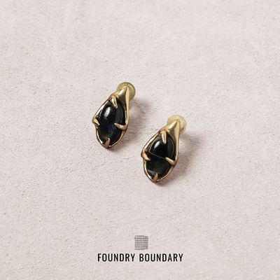 FOUNDRYBOUNDARY纽爪耳钉女原创