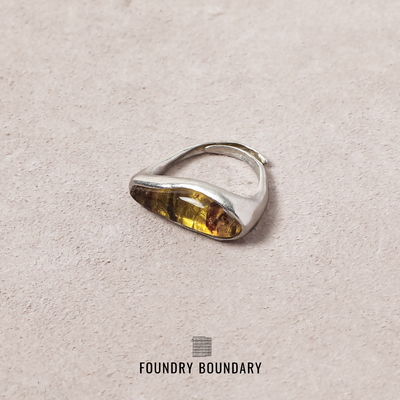 FOUNDRYBOUNDARY梭形戒指女原创