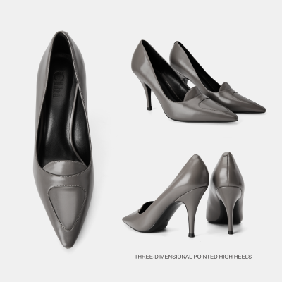 Cihi法式气质尖头高跟鞋不累脚