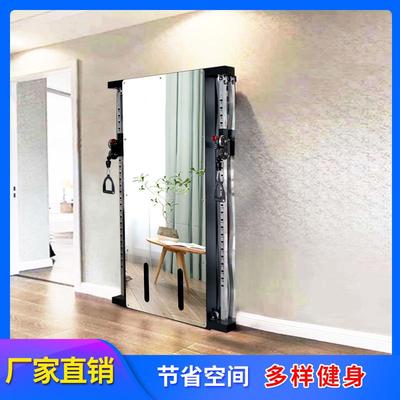厂家销售新款家用综合力量训练器壁挂式墙体小飞鸟镜面银面训练器
