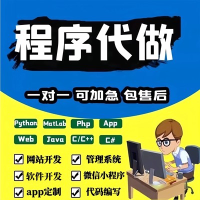 软件开发定制作微信小程序APP代做java代码代编写设计python编程