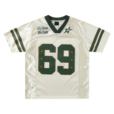 夏日精品女性球衣V领短袖T恤