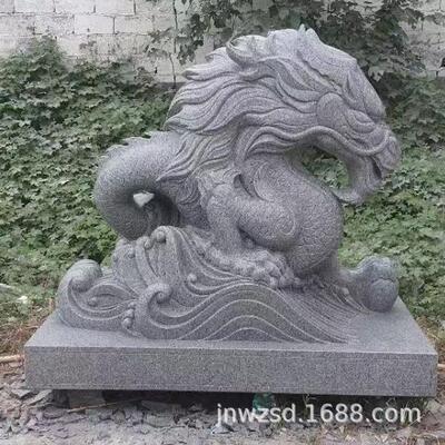 石刻龙型形青雕塑定制石雕龙雕造价像大石头雕刻龙2668直供石材巨