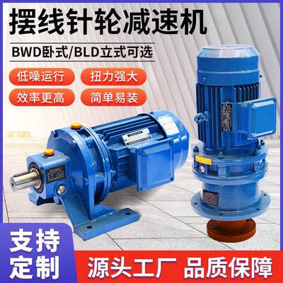 摆线针轮减速机立式卧式BLD/BWD小型减速机减速器电机一体减速机