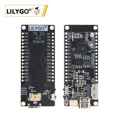 LILYGO? T8 ESP32-S3开发板8MB PSRAM TF卡3D天线WiFi蓝牙模块