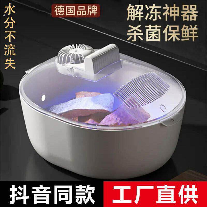 2026新款多功能解冻神器家用海鲜食物快速化冻盘保鲜四合一解冻机