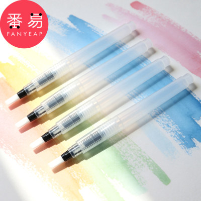 自来水笔B1p751-固体水彩颜料笔手绘软头储水画笔学生美术毛笔