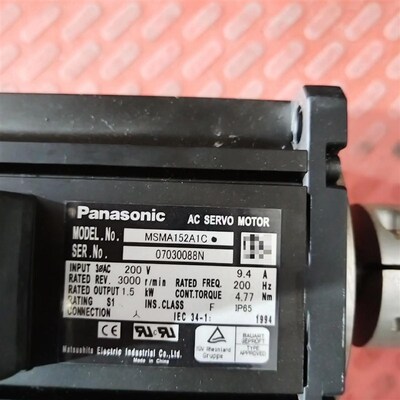 伺服电机MSMA152A1C出售 1.5KW 拆机一台
