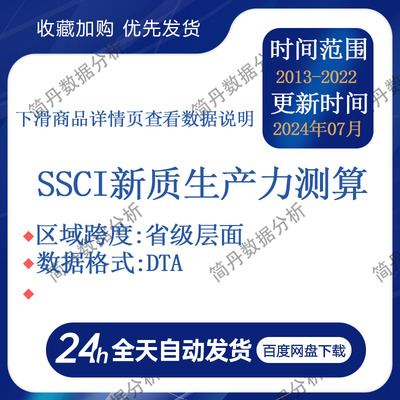 SSCI新质生产力测算（2013-2022）