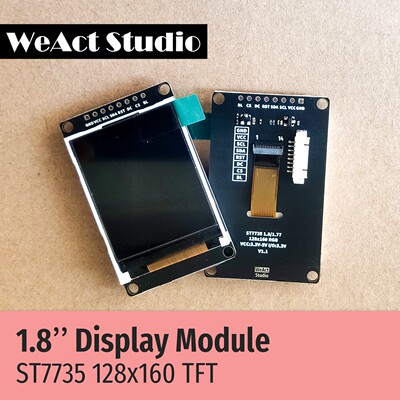 WeAct 1.8寸TFT显示屏 彩屏 ST7735 SPI LCD显示屏 5V 3.3V