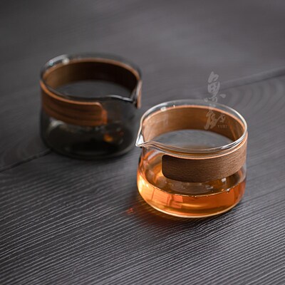 鱼戏加厚耐热玻璃公道杯家用公杯泡茶H杯防烫匀茶杯分茶器茶海茶