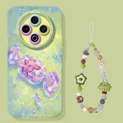 卡通春天风景适用vivoy300pro+手机壳新款vivox200pro保护套x200s系列x100i液态全包pro镜头防摔女90好看y500