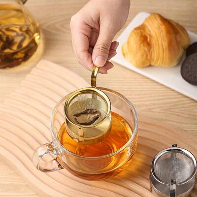 不锈钢旋转隔下公KPA午茶周边配件具茶滤室家用茶茶叶过滤网茶茶