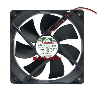 正品永立MGA12012XR-O25 12025 12V 0.52A 12cm机箱轴流风扇