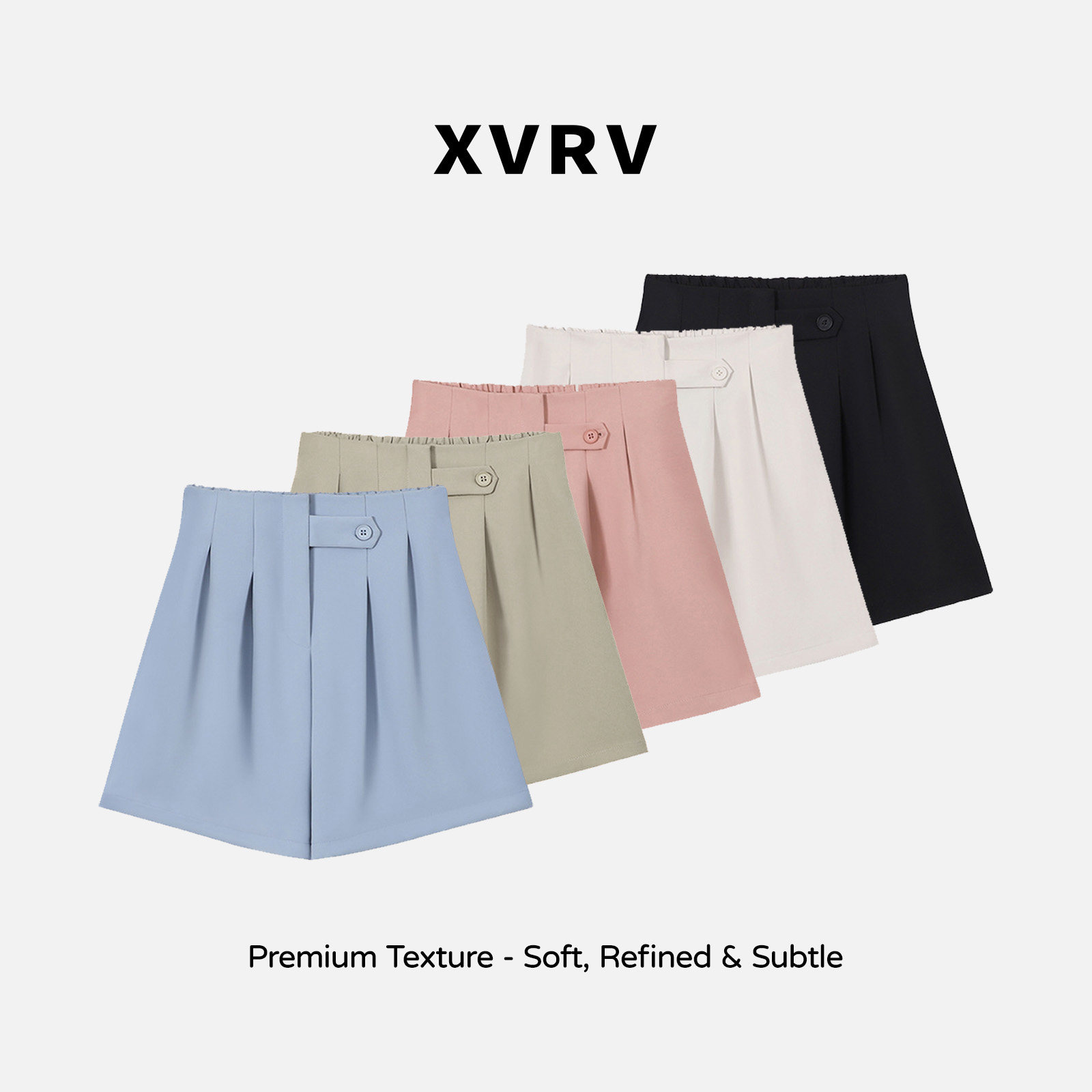 XVRV夏季新款气质西装裤女显瘦薄款短裤时尚冰丝百搭三防阔腿裤