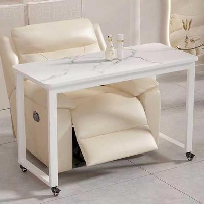 (连店配置可移动美甲PKV桌沙锁发)桌带轮简约多功能跨沙发桌美子