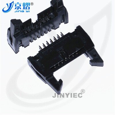 京熠牛角座 直针牛角扣 DC2-14P 脚距2.54(5套)