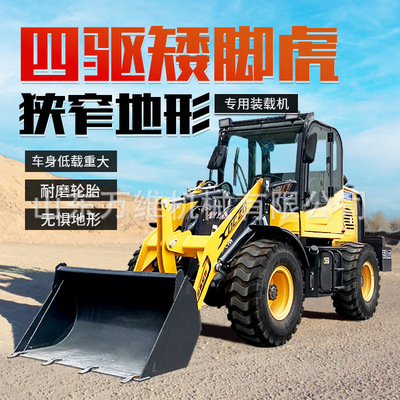 外贸工厂柴油装载机 工地四驱柴油铲车 装粮食铲车 Diesel Loader