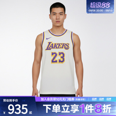 NIKE耐克男子LAL MNK DF RESERVE运动休闲无袖T恤IF0287-133