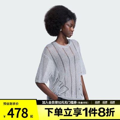 adidas阿迪达斯三叶草女子运动休闲套头衫毛衣KZ5061