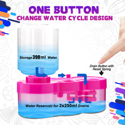 美术绘画调色板水彩国画洗笔杯