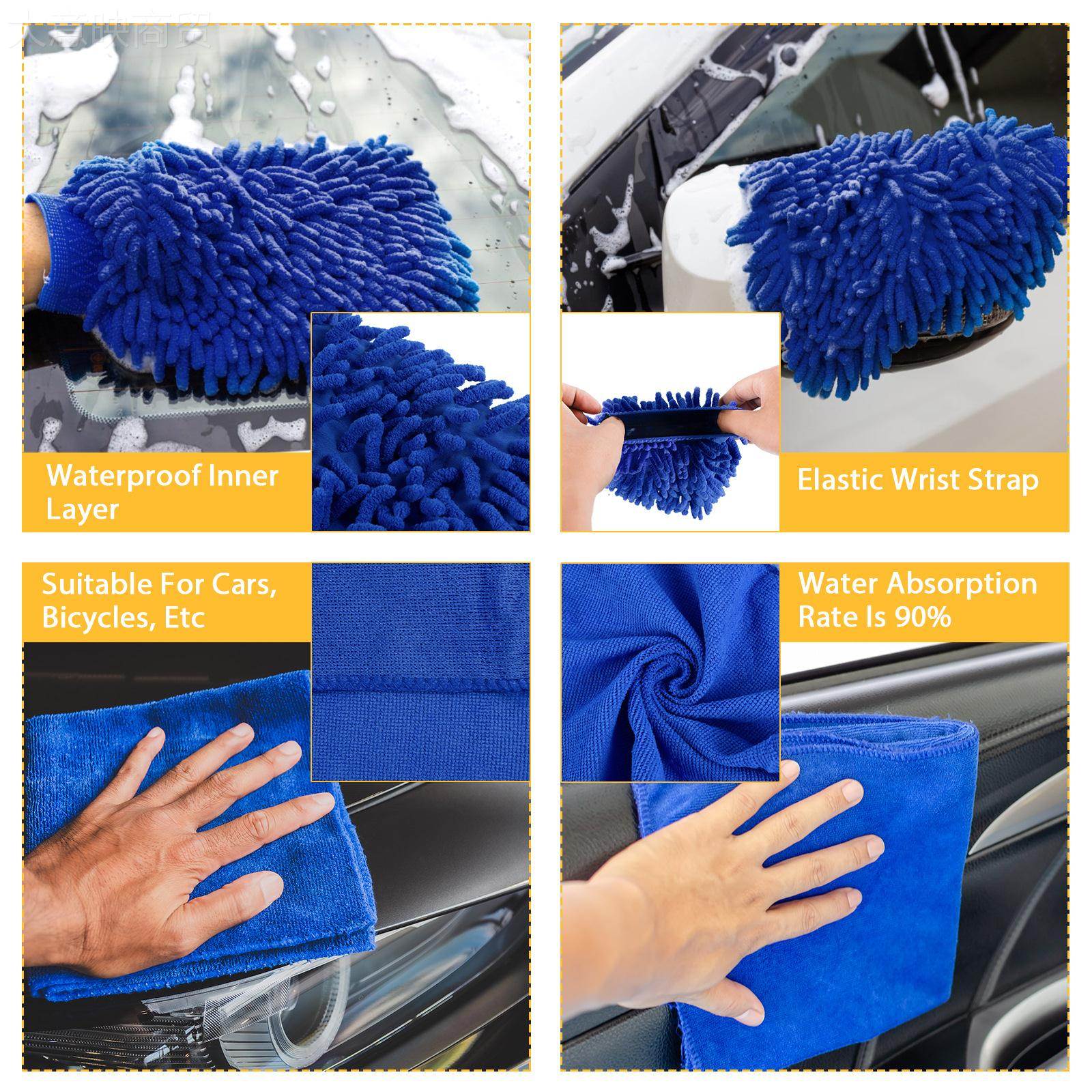 2XQF5Pcs Car oliishing sPad Kt PReusable Buffing Polihing Pa