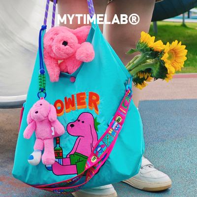 MYTIMELAB摩太潮玩腋下刺绣包手提单肩包女百搭通勤大容量水桶包