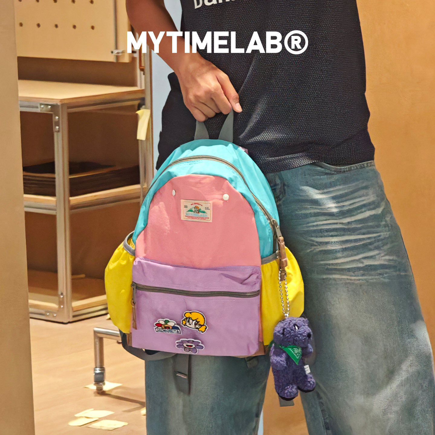 MYTIMELAB摩太潮玩MONITA炫彩大书包儿童小学生初中生双肩包背包